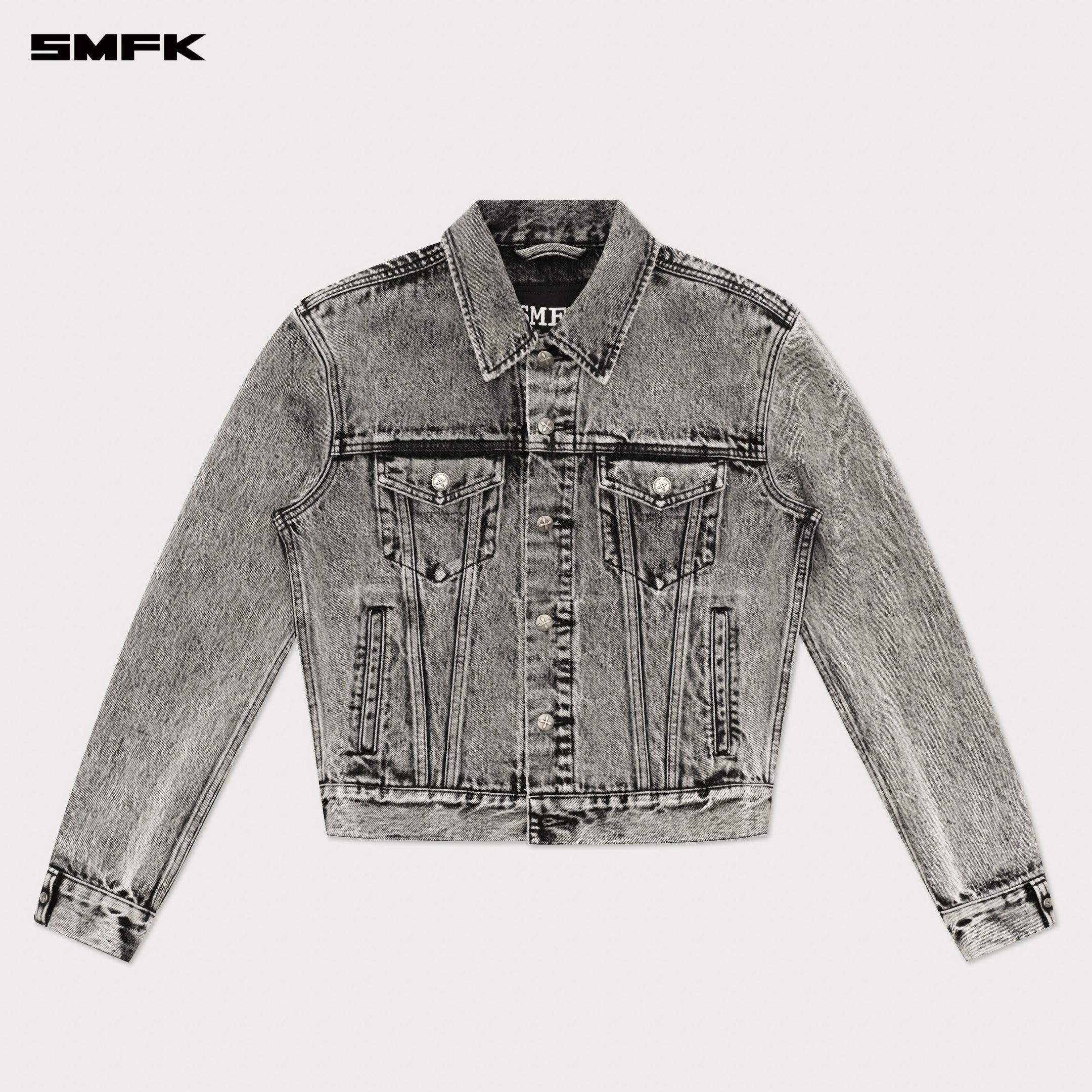 COMPASS PERMANENT ETERNAL DENIM JACKET DUSTY GRAY – MOMENTCLOTHING